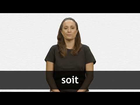 English Translation of “SOIT” | Collins French-English Dictionary