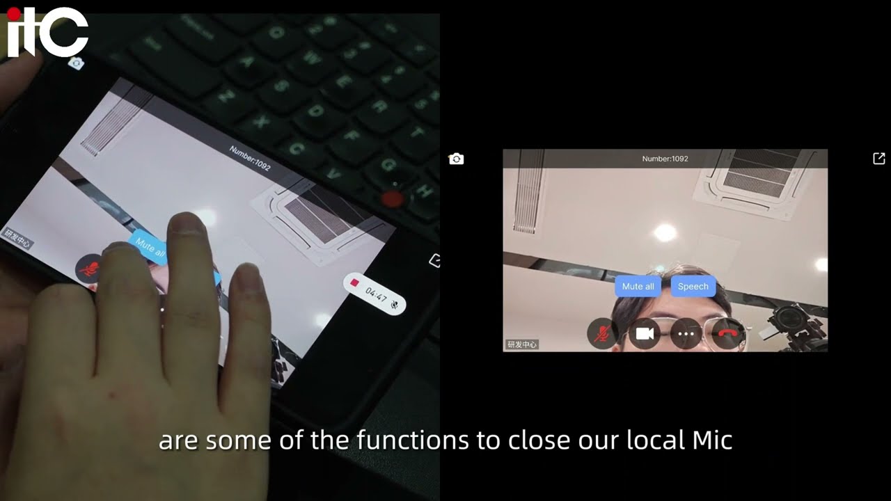 Remote Video Conference System - Mobile Terminal Function Introduction