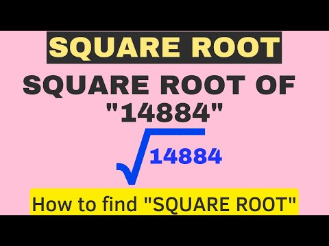Square root | how to find square root | square root of 14884 #mathtricks #squareroot #maths