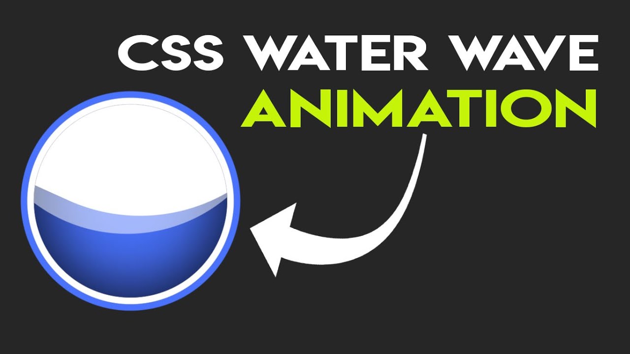 CSS Water Wave Animation using html and css