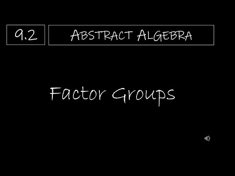 Factor Groups Video Lecture - Mathematics Optional Notes for UPSC