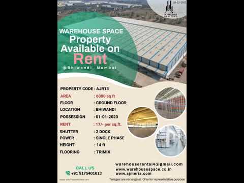 Get warehouse on rent - Godown for rent 6000 sqft