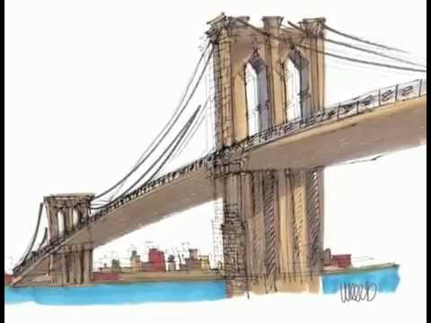 How to Draw the Brooklyn Bridge