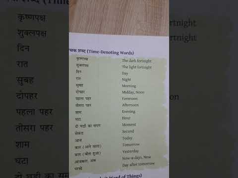 time denoting words:-Hindi to English #shorts subscribe for maths science SST English