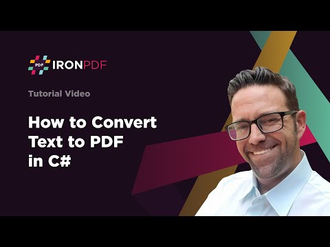 How to Convert Text to PDF in C#