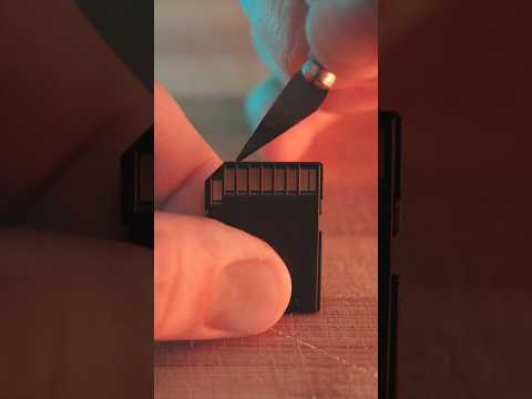 What’s Inside An SD Card? #sdcard #cameragear #asmr