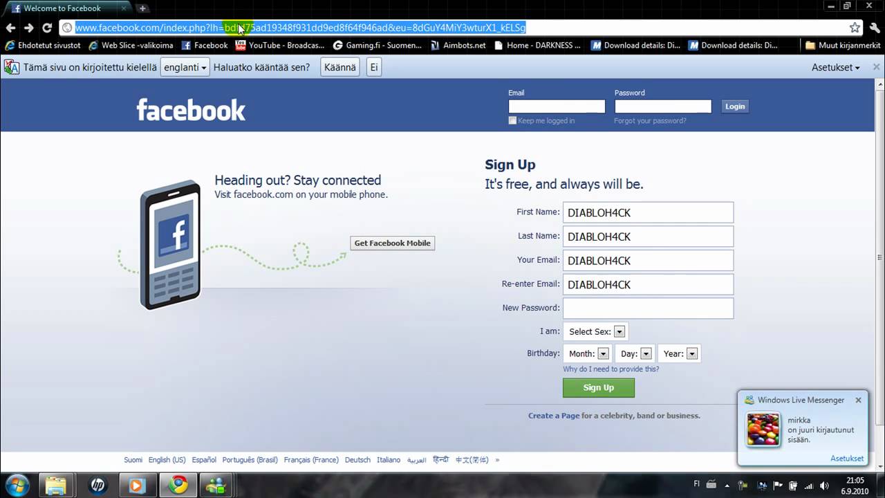 Facebook javascript trick