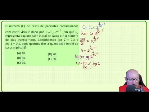 Função exponencial casos de contaminação