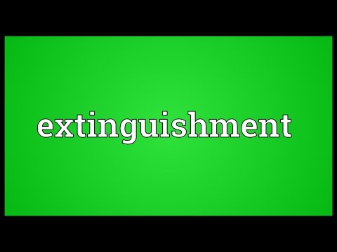 Extinguishment Meaning