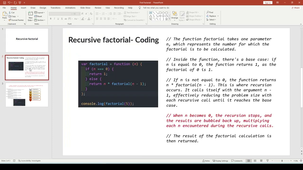Coderbyte | First Factorial | Easy | Solution with JavaScript