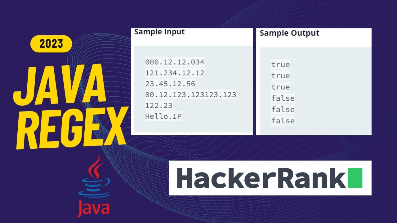 Java Regex Hackerrank | IP Pattern matcher | String Problem and Solution