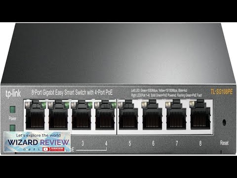TP-Link TL-SG108PE 8 Port Gigabit PoE Switch Easy Smart Managed 4 PoE+ Review