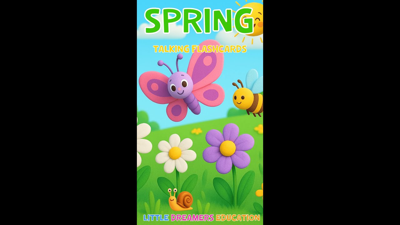 Spring Talking Flashcards for Kids | Learn 22 Spring Words