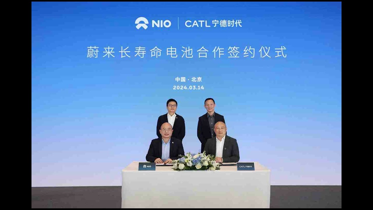 Nio and CATL join forces to develop batteries with longer lifespans