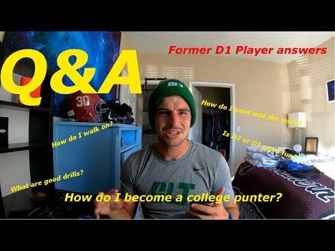 D1 Punter Answers your Questions (Recruiting, Training, D1 Scholarships)