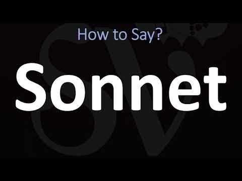 How to Pronounce Sonnet? (CORRECTLY)