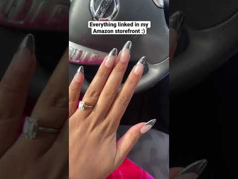 Trying the Viral Chrome Nails and finding the BEST way to apply them! Kylie Jenner who?? #shorts