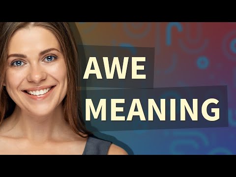Awe | meaning of Awe