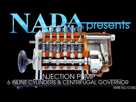 Injection Pump with 6 Inline Cylinders and Centrifugal Governor - NADA Scientific