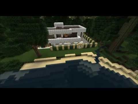 Modern sea side house Minecraft Map