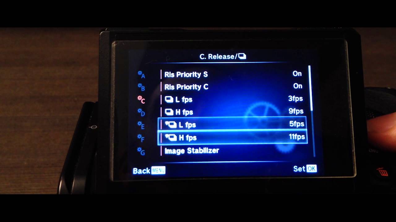 Olympus Custom Menu C walkthrough