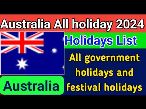 Australia public holidays in 2024