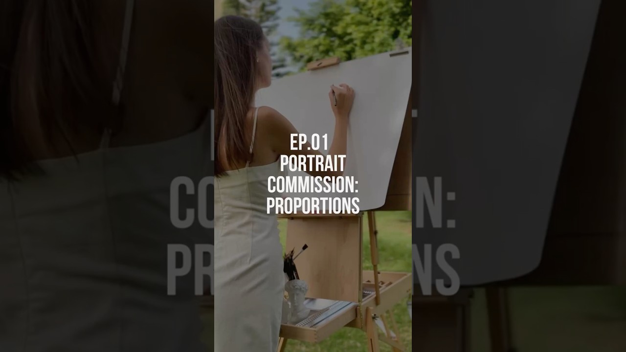 Ep. 01 Portrait commission.￼ Art materials, and sketch. ￼