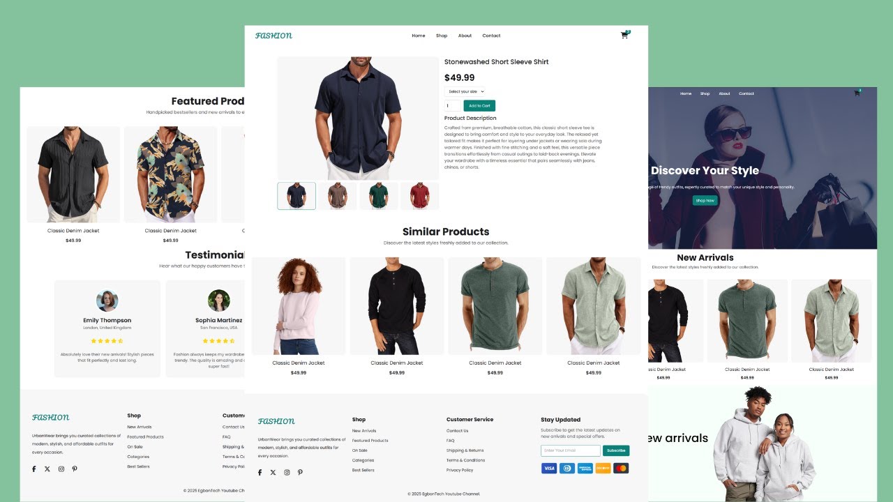 How to Create an Ecommerce Website with HTML & CSS from Scratch