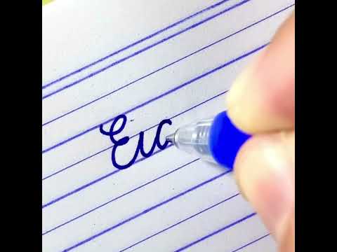 Eight - Word in cursive writing | How to write English cursive writing |Cursive handwriting practice