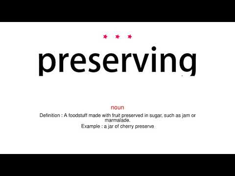 How to pronounce preserving - Vocab Today