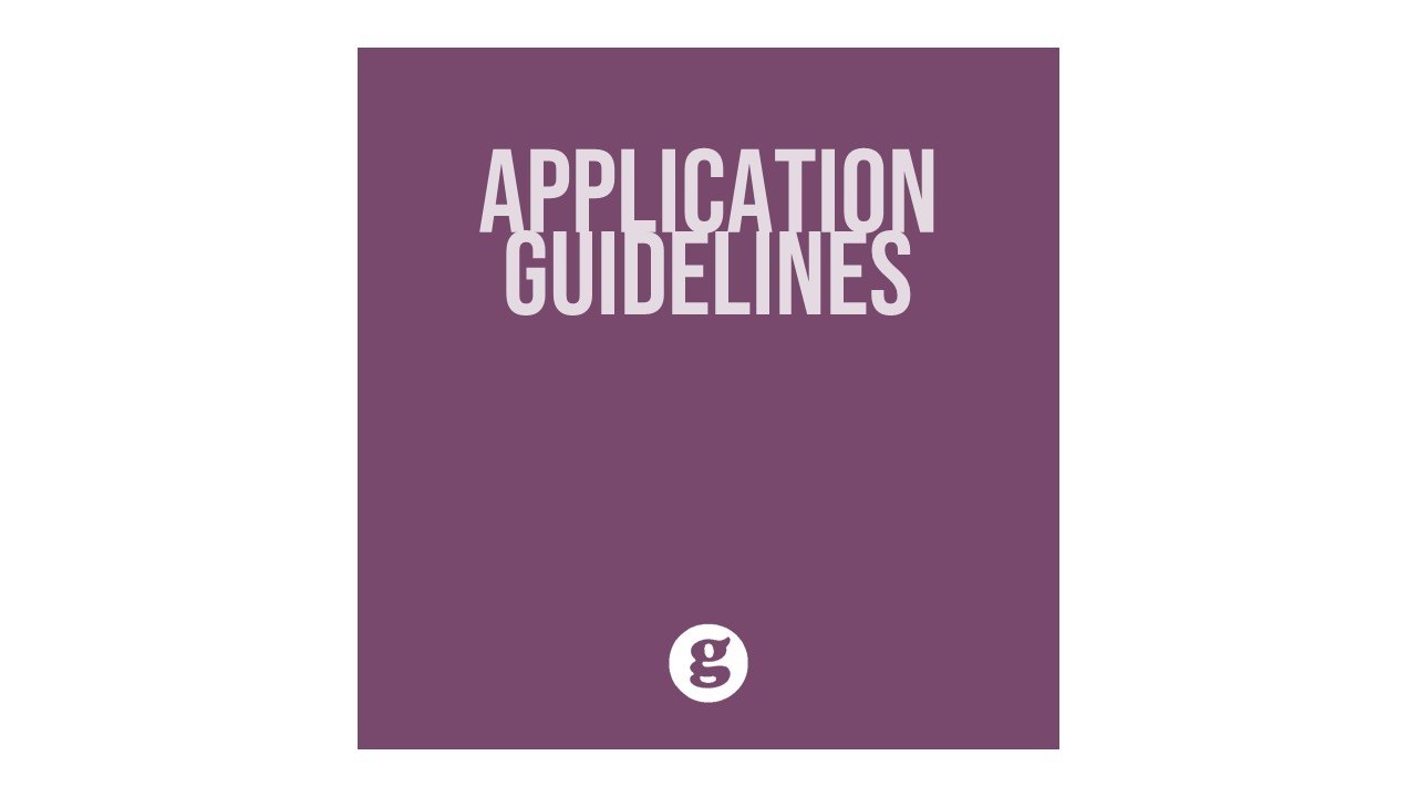 Application Guidelines