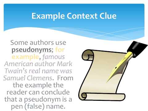 Understanding Context Clues
