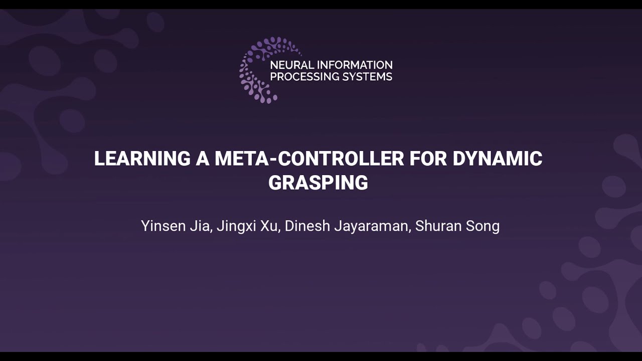 Learning a Meta-Controller for Dynamic Grasping