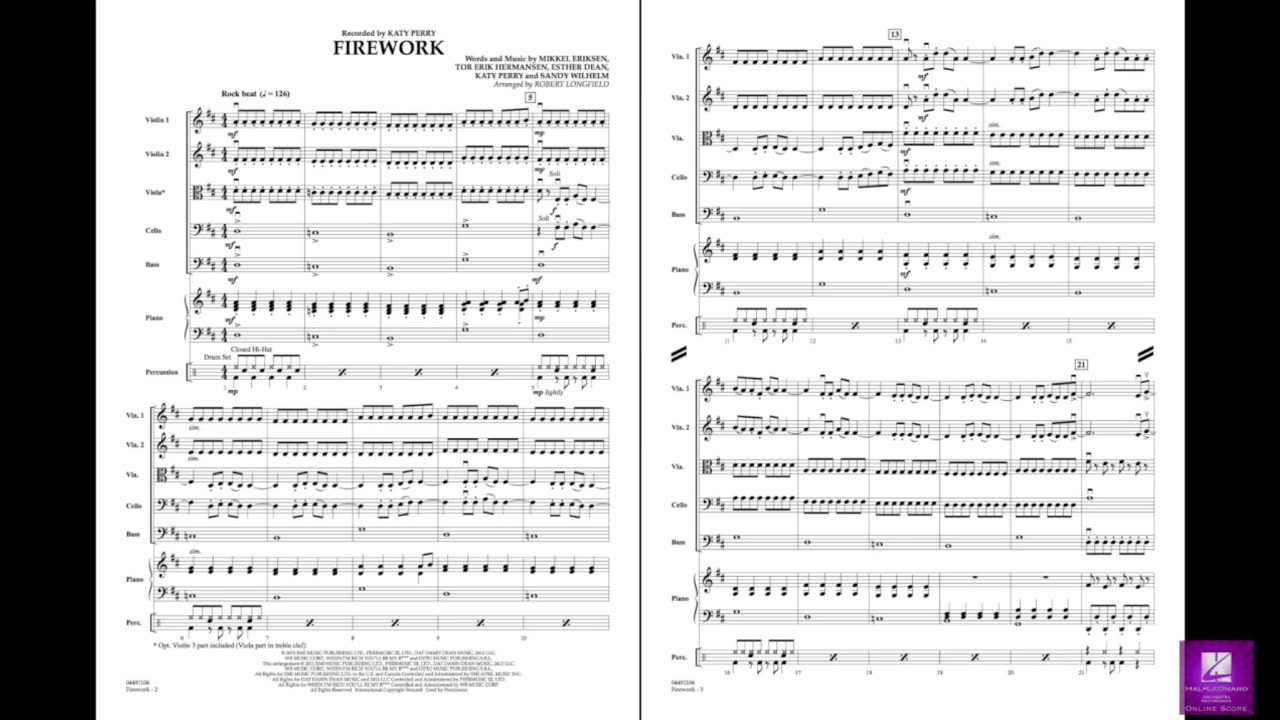 Firework arranged by Robert Longfield