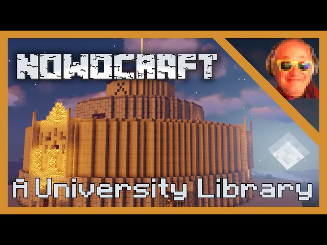 University Library Building with full interior Minecraft Map