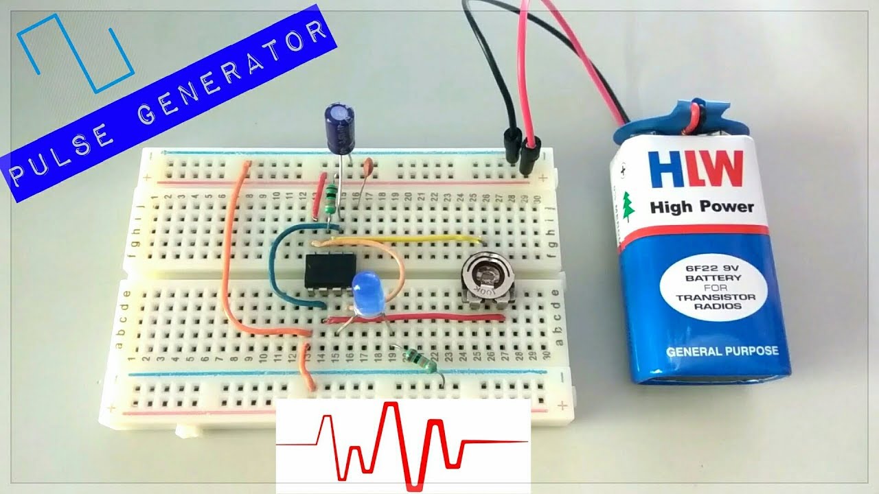 How To Make  Pulse  Generator  Using | IC-555 |