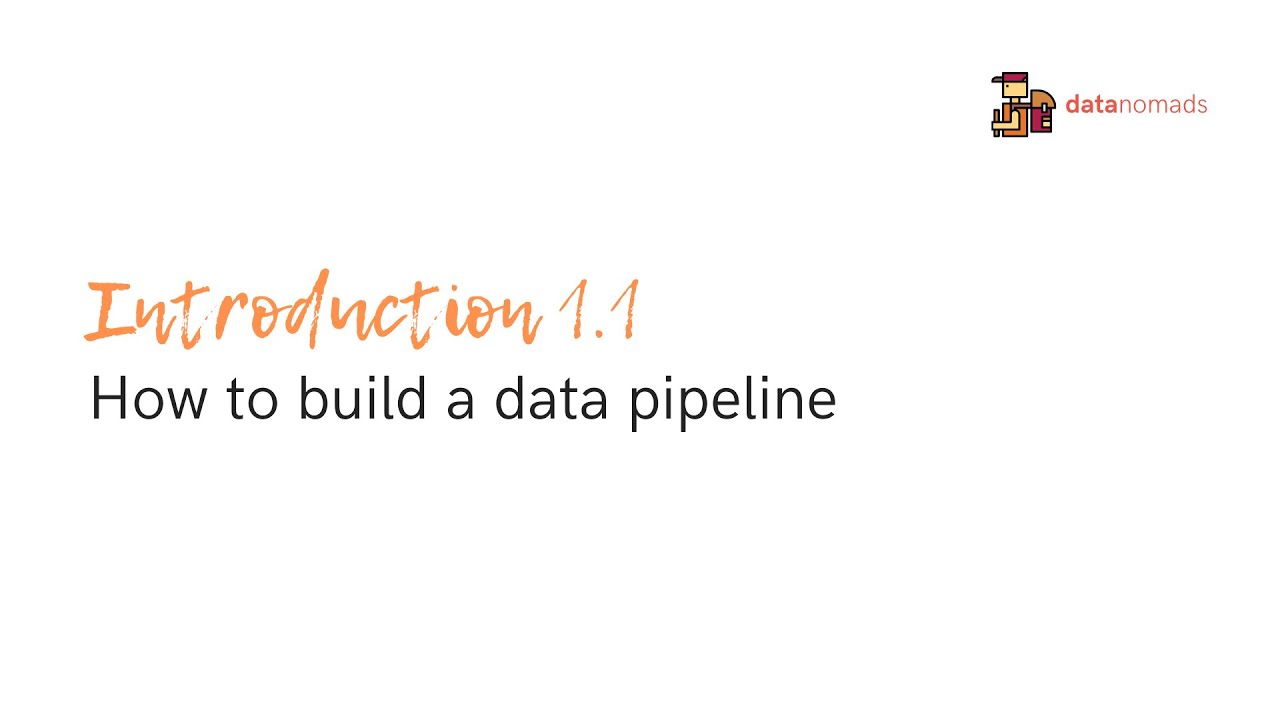 Intro 1.1  How to build a Hop pipeline