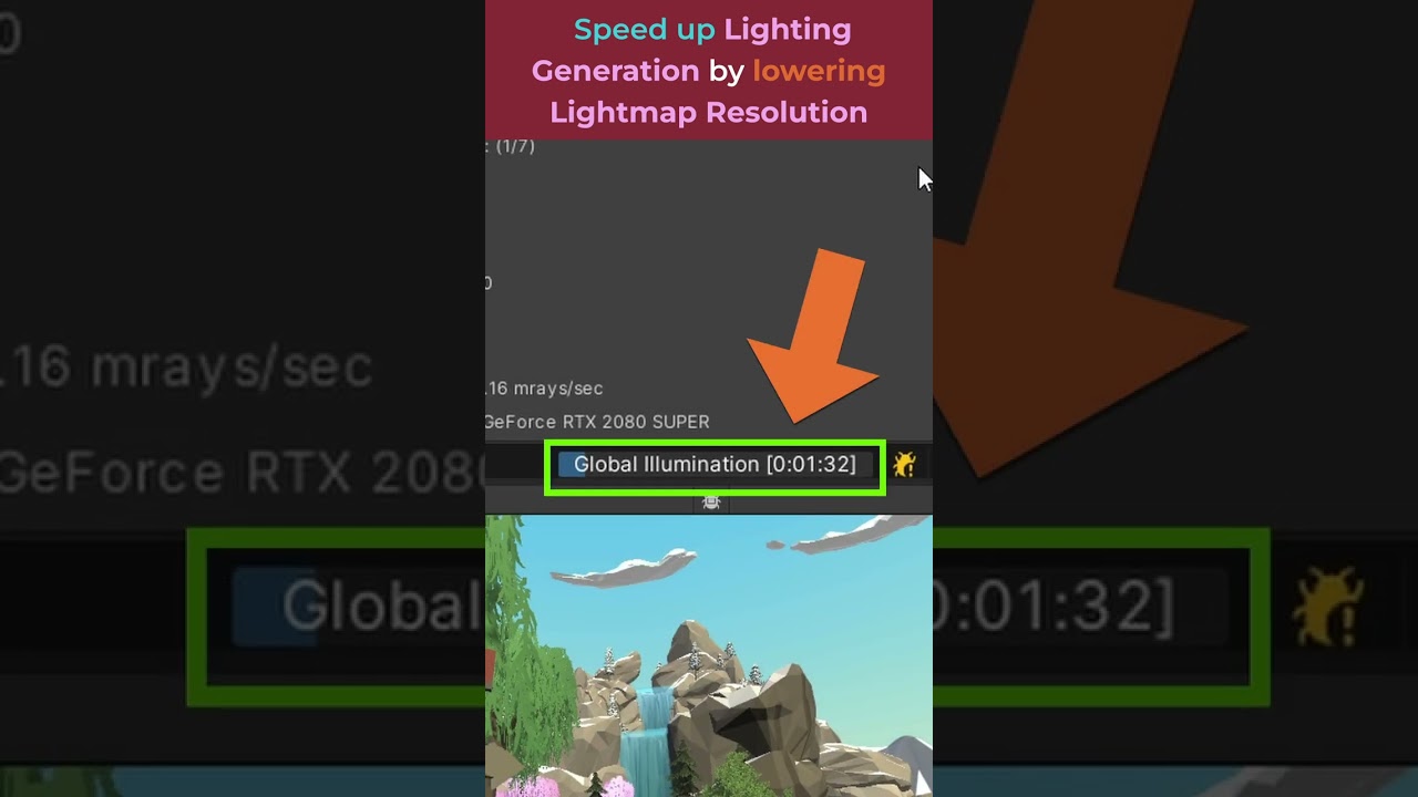How to Speed Up Unity Lighting Generation