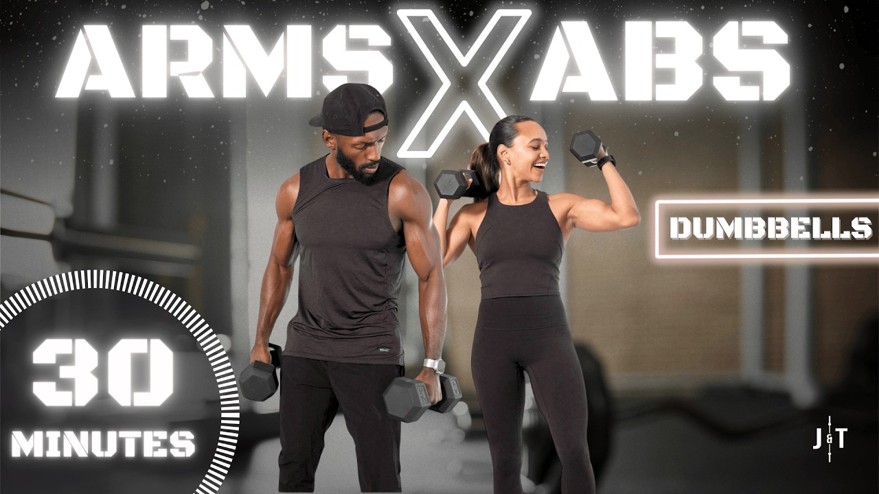 30 Minute Arms & Abs Workout [Upper Body Strength Training]