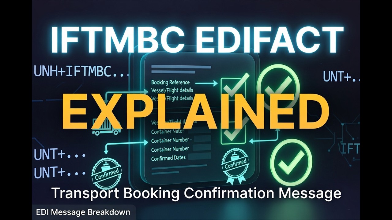 IFTMBC EDIFACT Explained | Transport Booking Confirmation Message