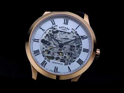 Rotary Greenwich Automatic Rose Gold Watch GS02940/06