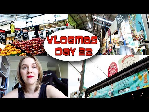 Christmas Shopping at South Melbourne Market | Vlogmas Day 22