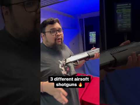 3 different airsoft shotguns!🤯🔥 #airsoft #airsoftgi #warzone #shotgun #mayogang #trending
