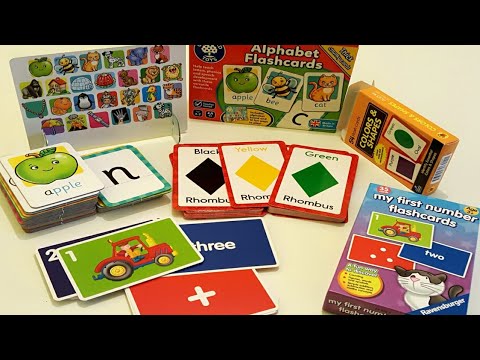 EDUCATIONAL FLASHCARDS || UNBOXING TODDLERS ALPHABET/NUMBERS/COLORS & SHAPES FLASHCARDS FOR TODDLERS