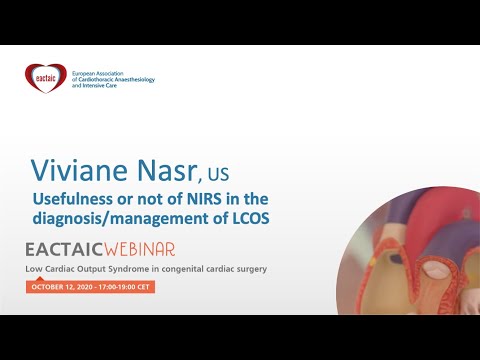 EACTAIC Webinar: Usefulness or not of NIRS in the diagnosis management of LCOS, Viviane Nasr