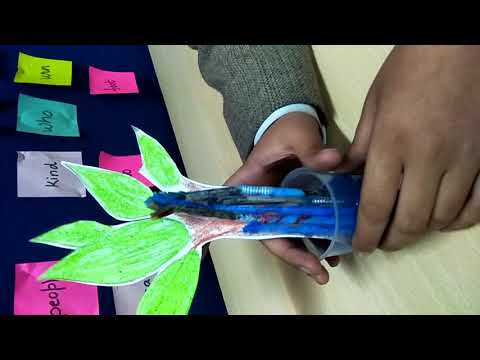 capillary action using straws and tissues