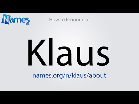 How to Pronounce Klaus