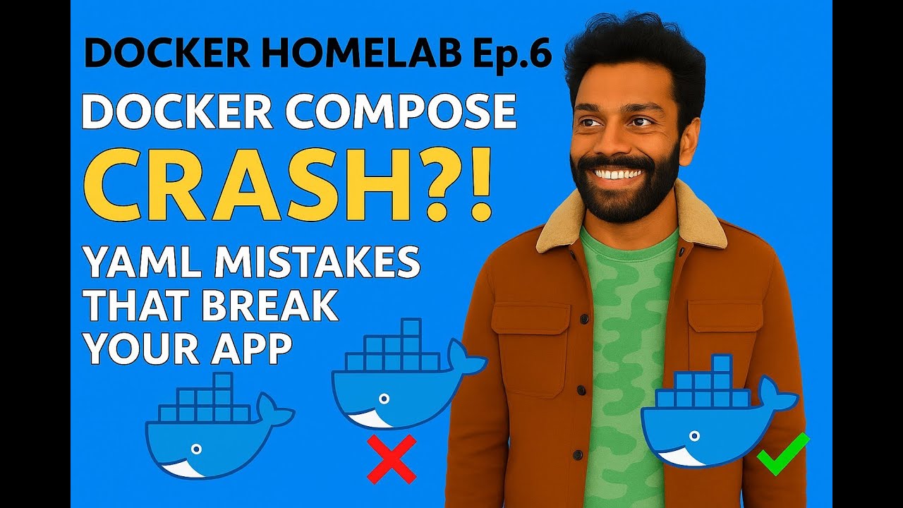 Docker Compose for Flask + Postgres + Nginx | Debugging YAML Mistakes [Docker-HomeLab EP6 | 2025]