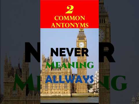 2 important antonyms