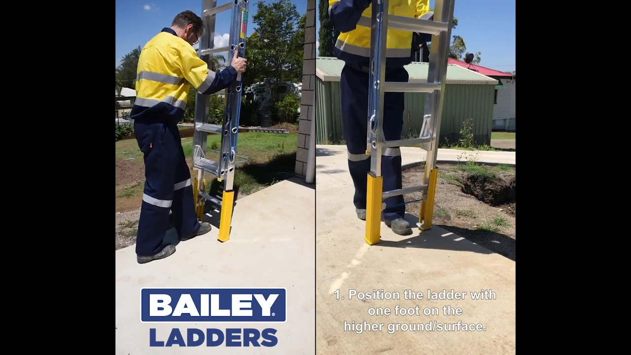 Bailey Pro Extension Ladder with Leveller